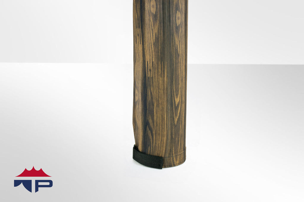 4"ODx25' Dark Wood Grain Pole Sleeve – Tent Pros
